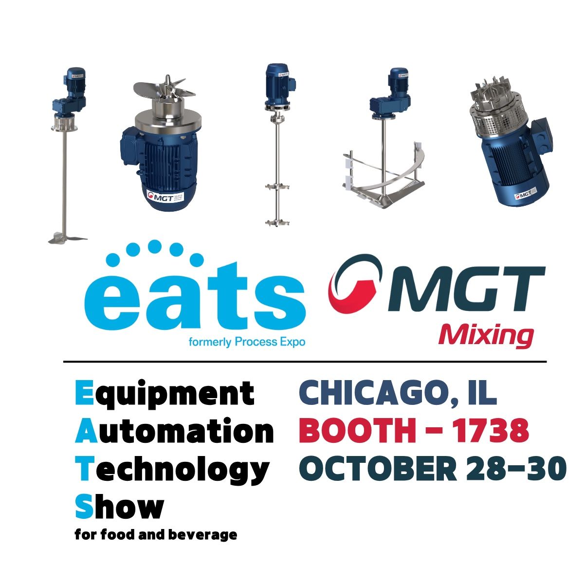 Looking forward to meeting you at EATS Chicago 2025! - MGT Industries ...